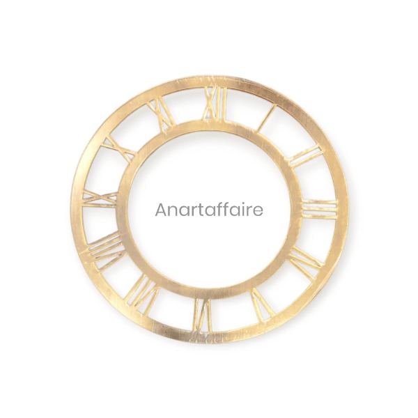 Acrylic Clock Dial Roman Numbers – Gold – An Art Affaire